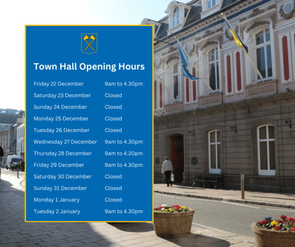 Town Hall Christmas and New Year Opening Hours | Parish of St Helier